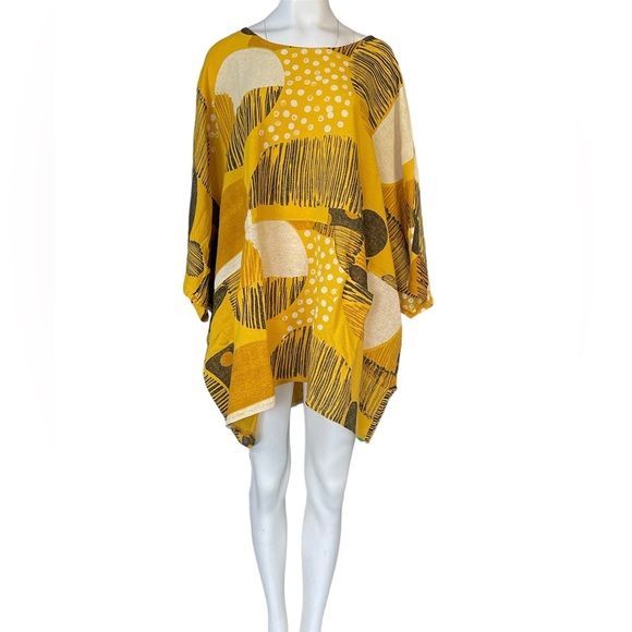 Transparente | Tops | Flax Linen Womens Tunic Mango One Size Made In ...